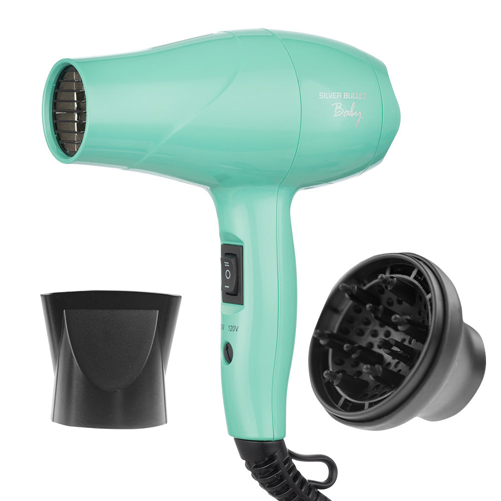 Silver Bullet Metallic Baby Travel Hair Dryer-PINK – Kess Hair and Beauty